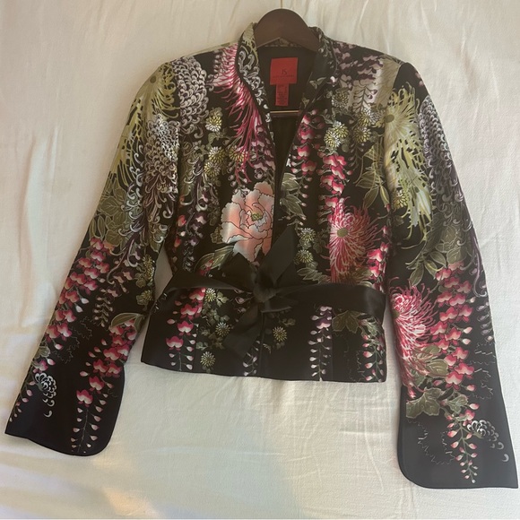 JS Collections | Jackets & Coats | Js Collections Black Floral Blazer ...